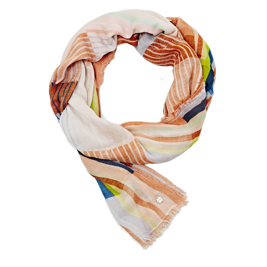 FULAR CON DISEÑO GEOMÉTRICO A RAYAS MUJER ESPRIT - Korner