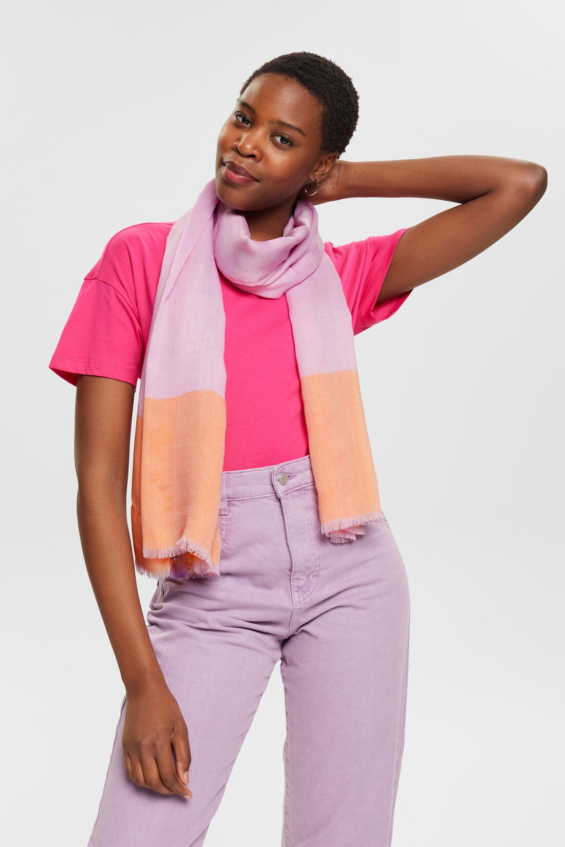 FULAR CON DISEÑO DE TRES TONOS MUJER ESPRIT - Korner