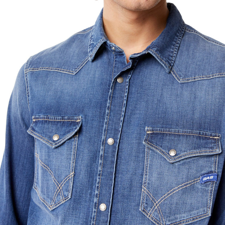 GAS CAMICIE M/L KANT DENIM STR 5,5 - Korner