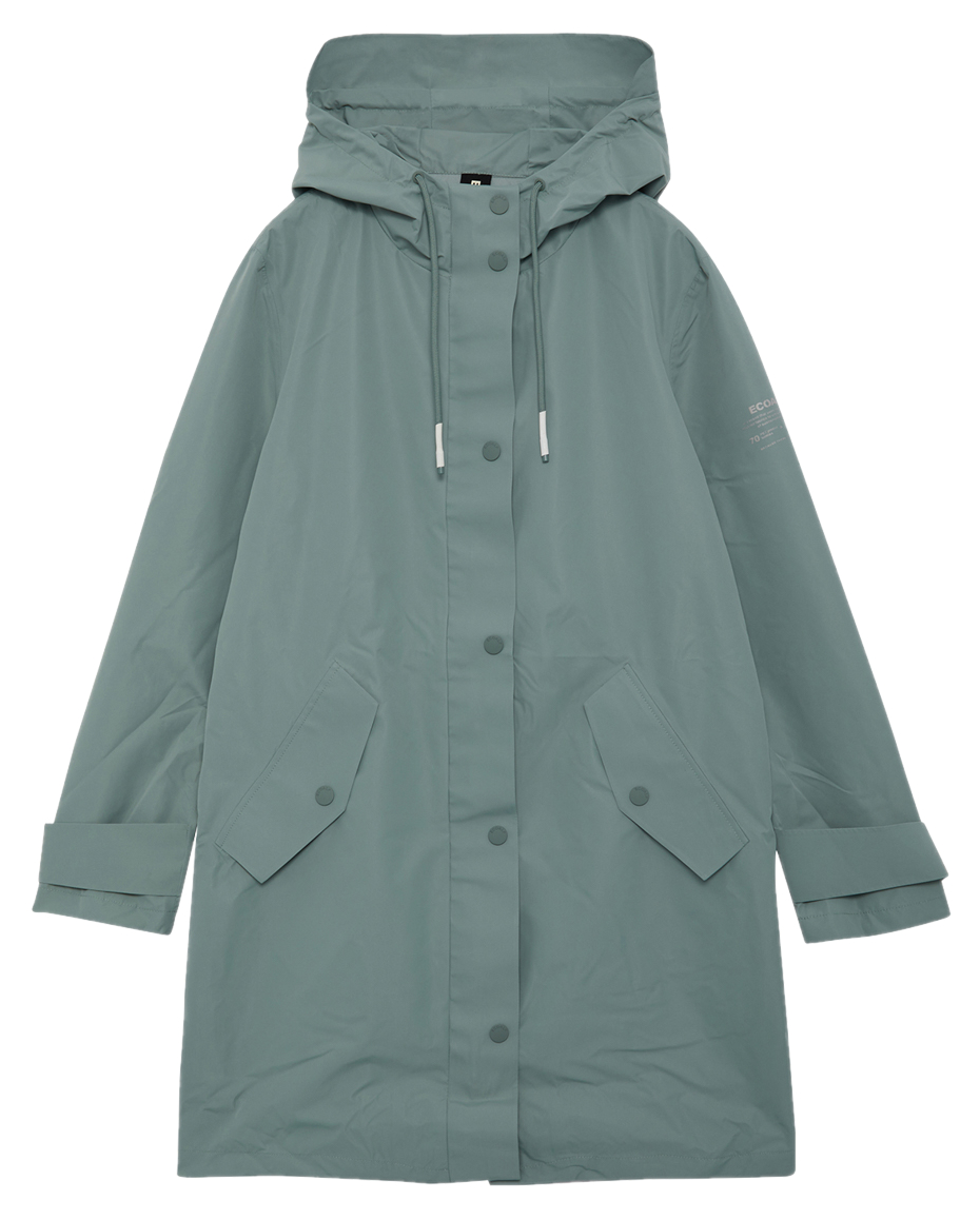 ABRIGO IMPERMEABLE CON CAPUCHA MUJER ECOALF RINNES - Korner